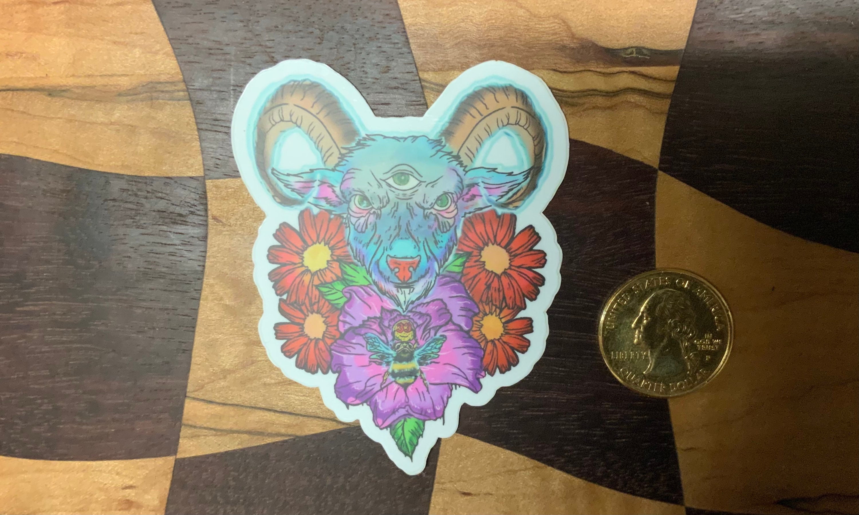 Billy Strings Red Daisy Toasted Goat/smoken Goat 3x2 Die Cut - Etsy