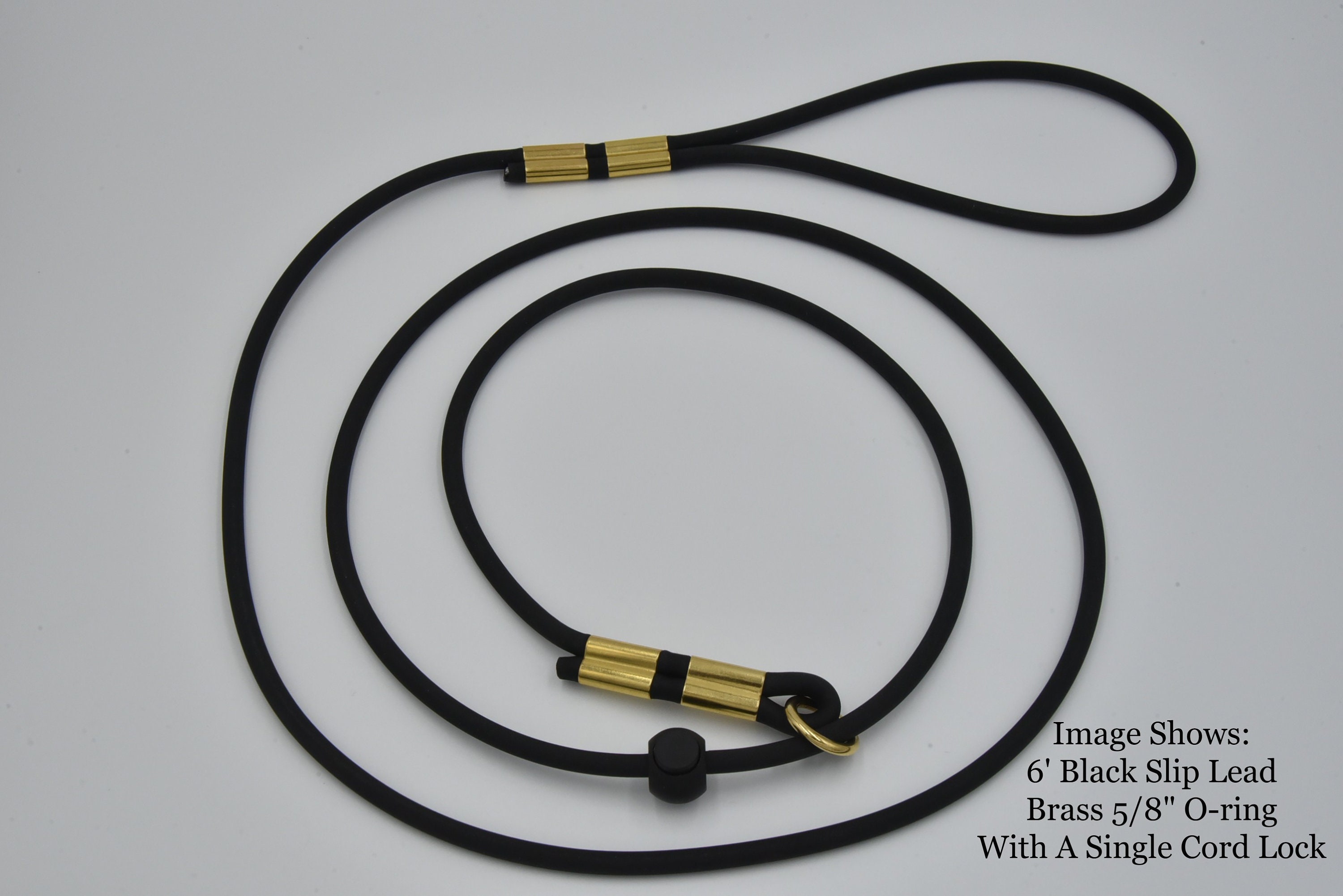 Black Slip Leash With Stopper, Round Biothane Slip Lead, Quick Lead, - Etsy