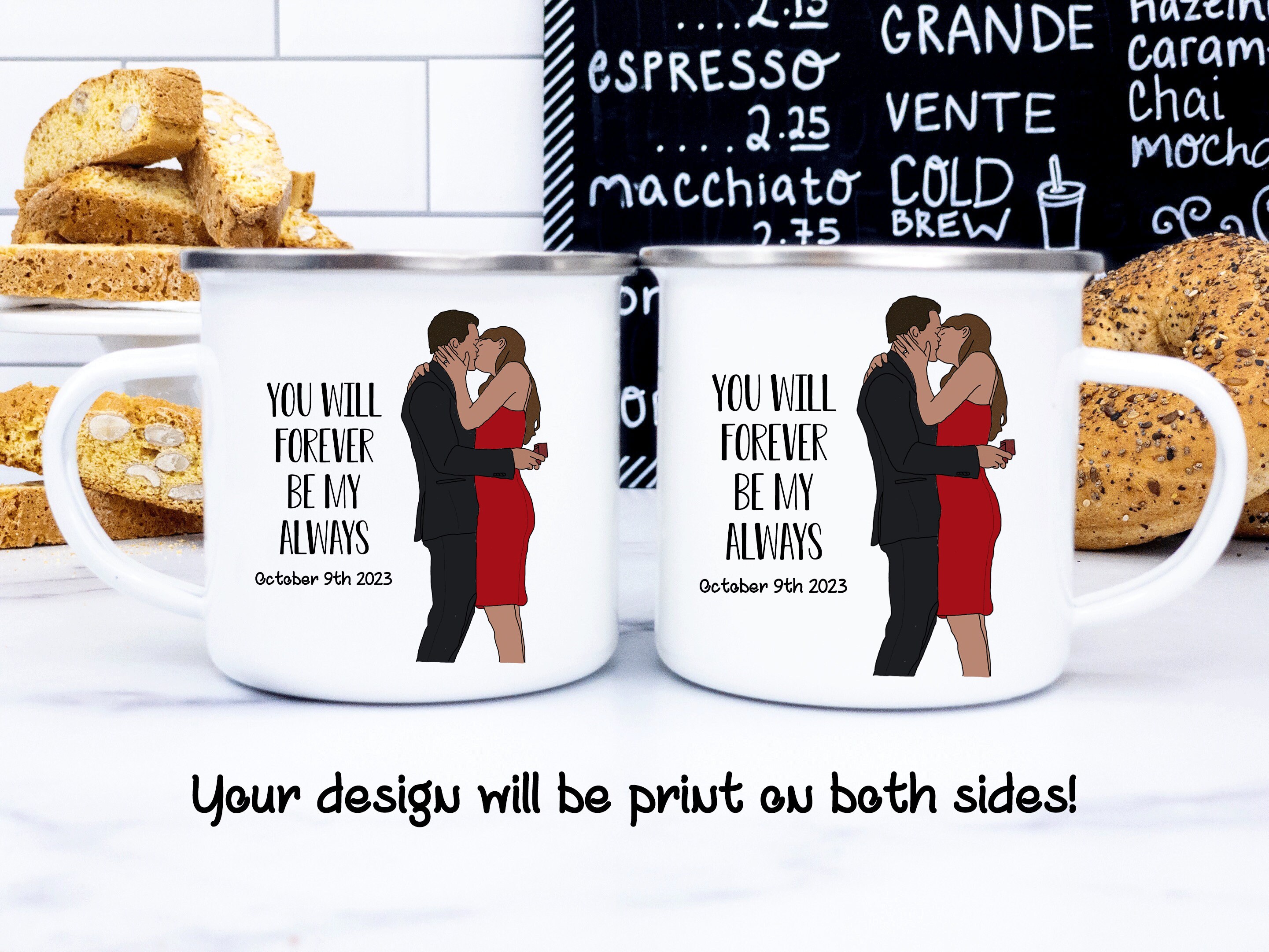 Faceless Illustration Mug, Portrait Mug, Photo Gift, Custom Mug ...