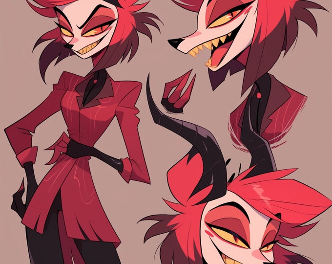 Hazbin Hotel Alastor Wolf Adopt - Etsy