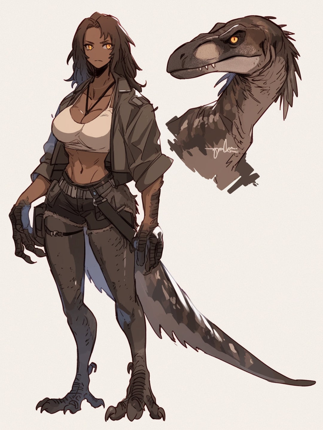 Female Human/raptor Hybrid Adopt - Etsy