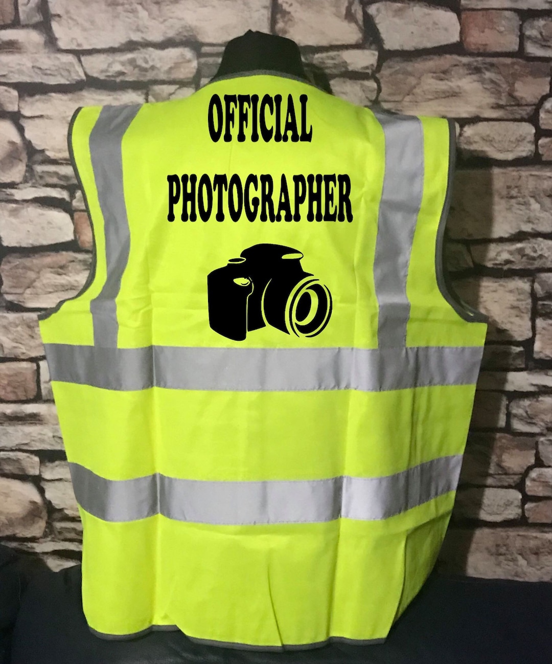 Official Photographer High Viz Vis Waistcoat Safety Reflective Clothing ...