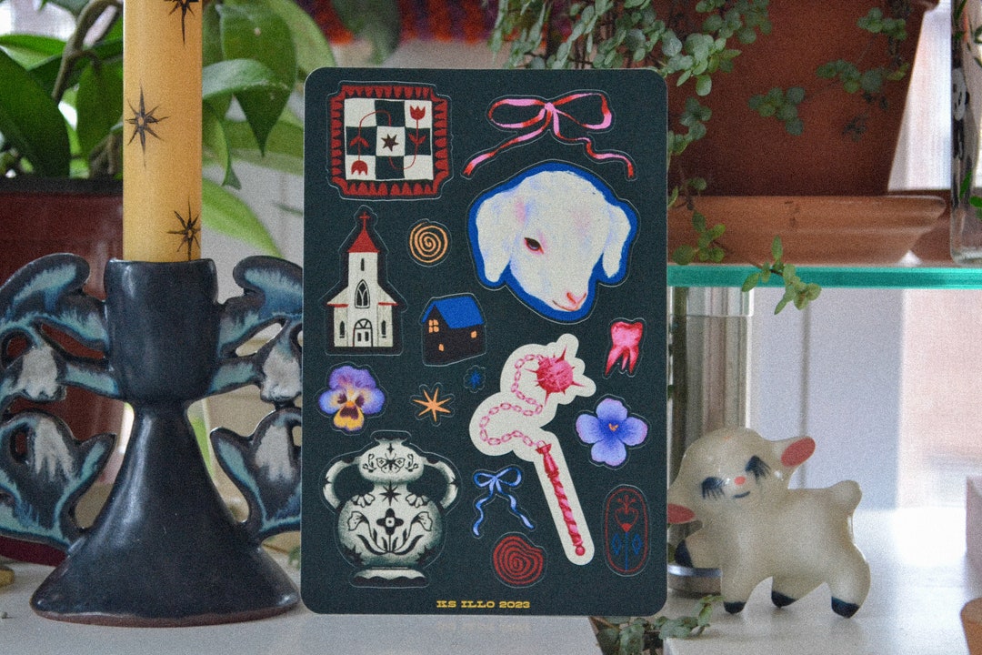 Morning Star Illustrated Vinyl Sticker Sheet - Etsy