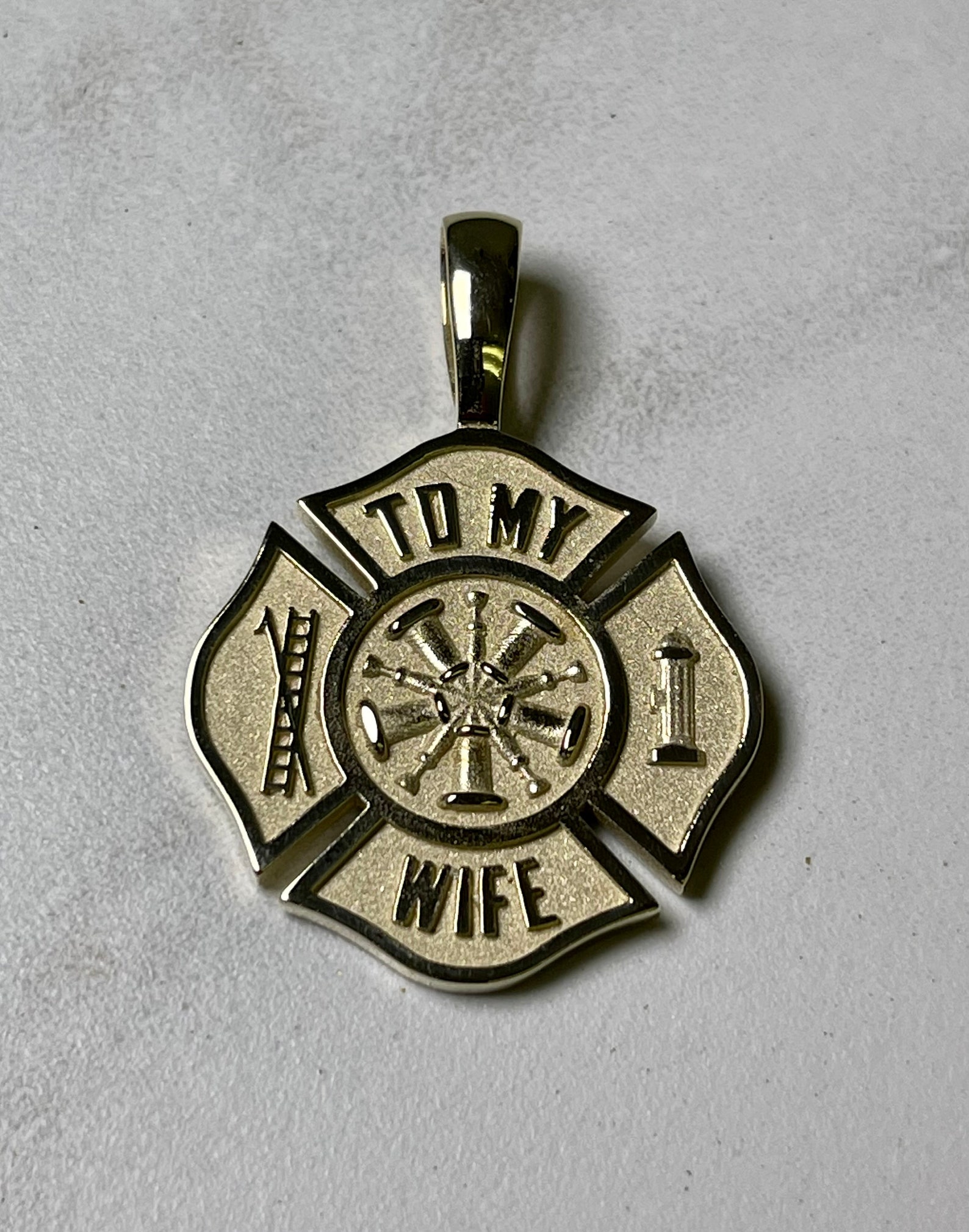 Custom Firefighter Pendant Firefighter Gift Necklace - Etsy