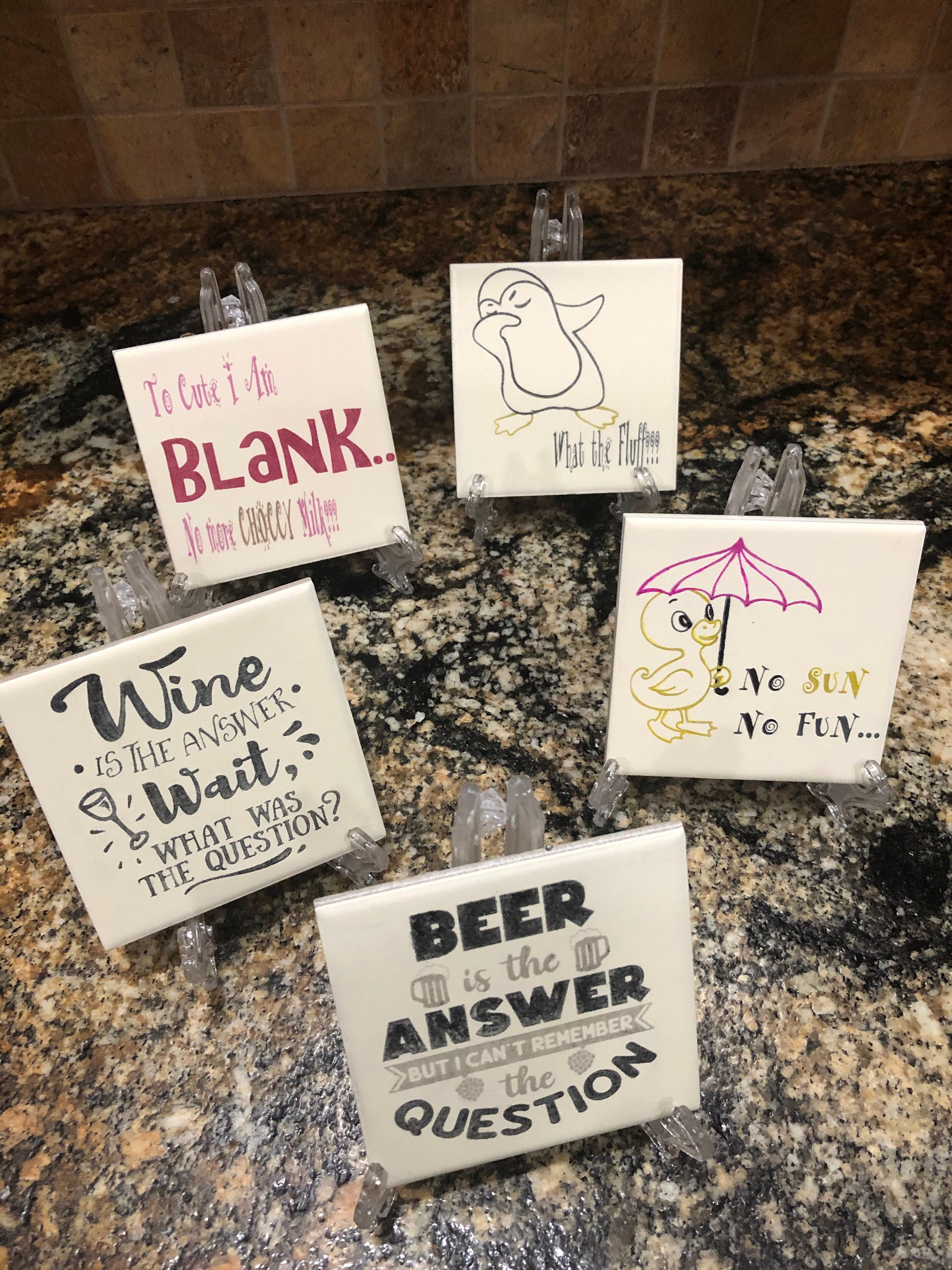 Engraved Tile. Painted Tile. Ceramic Tile. | Etsy