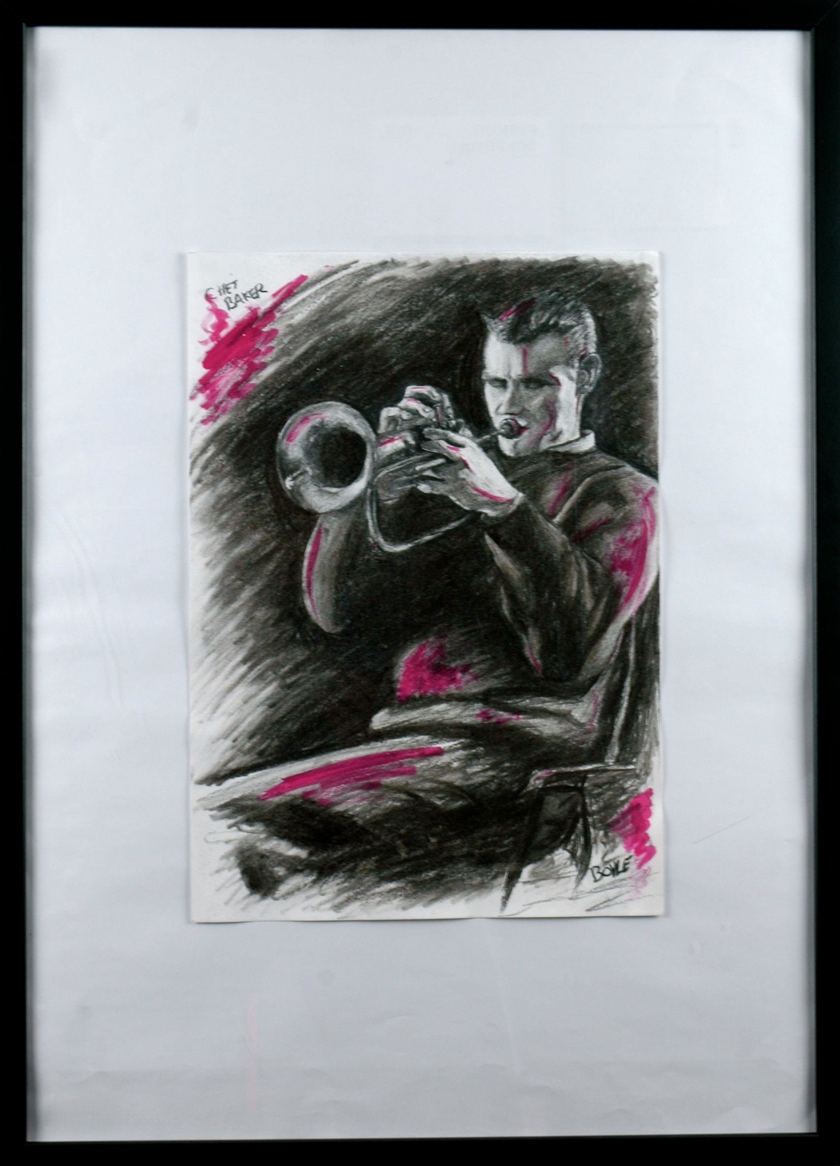 Chet Baker Original Charcoal Drawing - Etsy UK