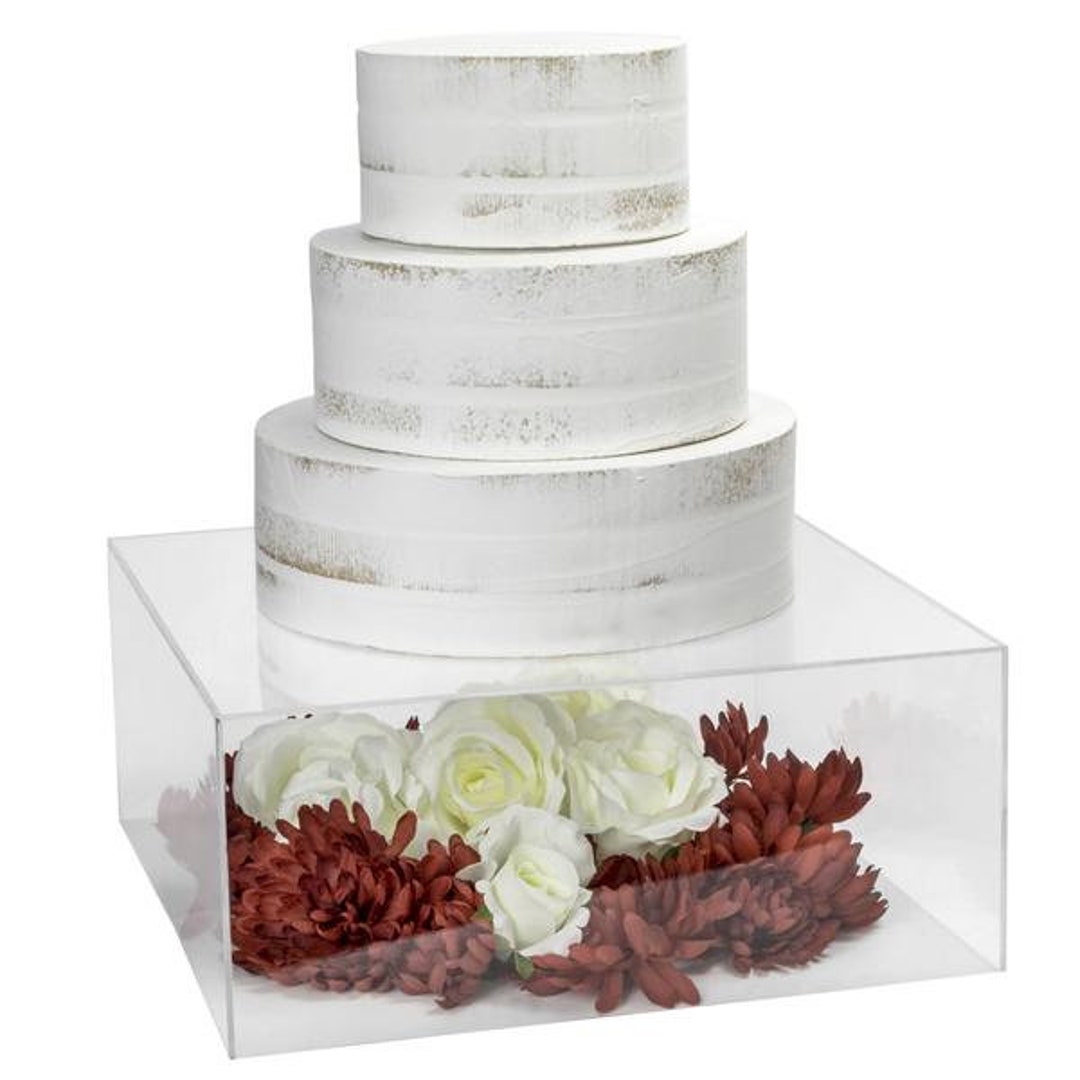 Clear Acrylic Cake Stand. Wedding Cake Riser - Etsy
