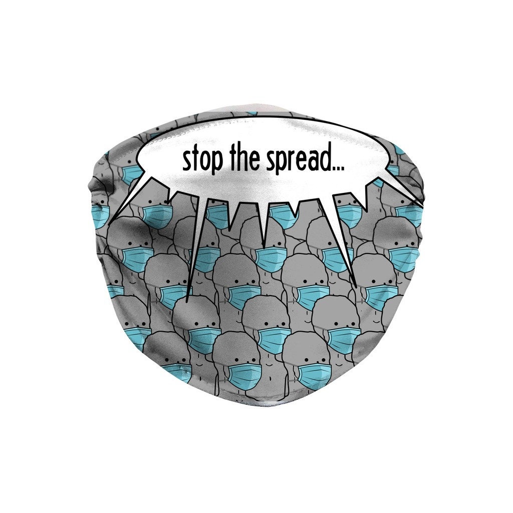 Stop the Spread NPC Sublimation Face Mask 7 Layers Face Mask - Etsy
