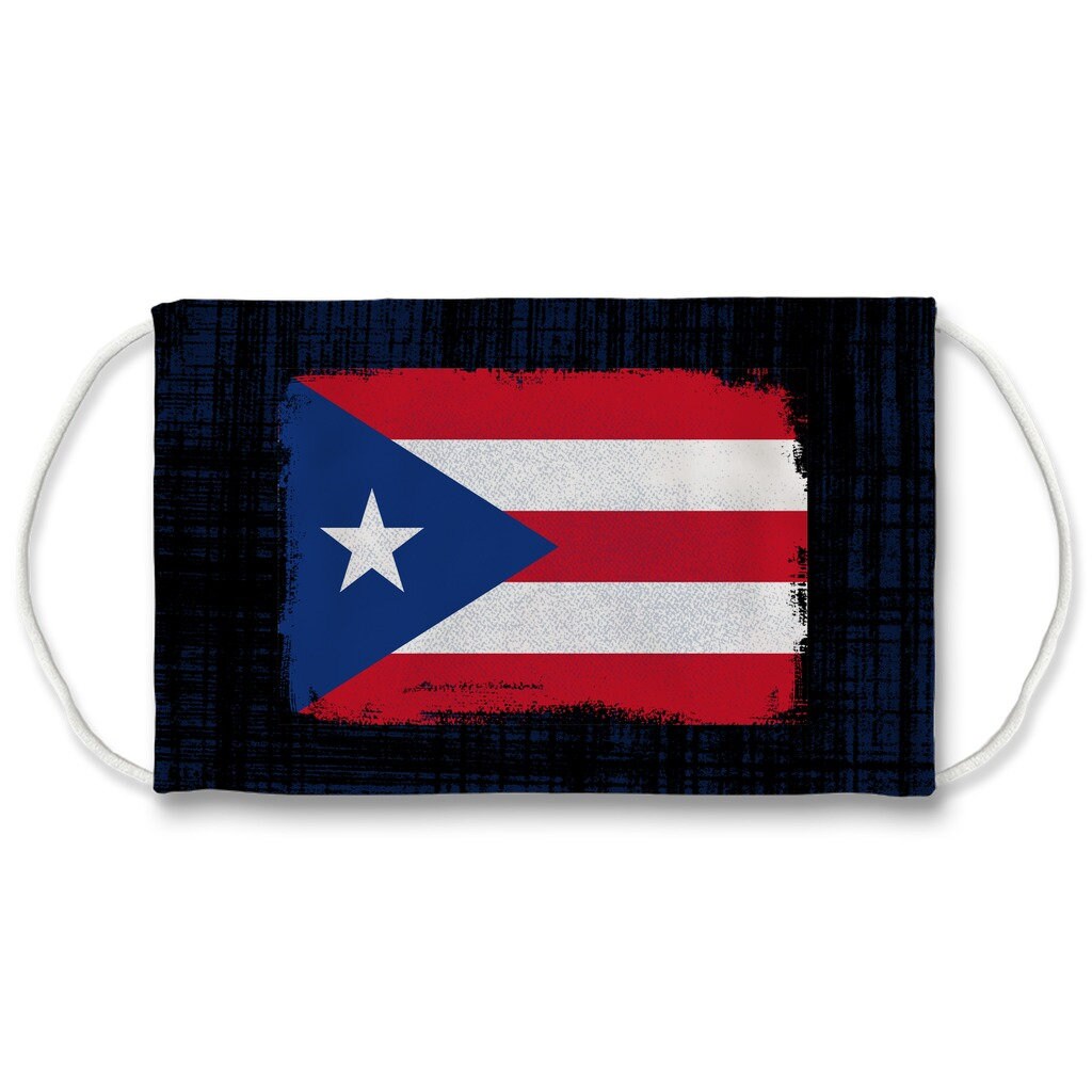 Distressed Puerto Rico Flag Sublimation Face Mask 7 Layers - Etsy