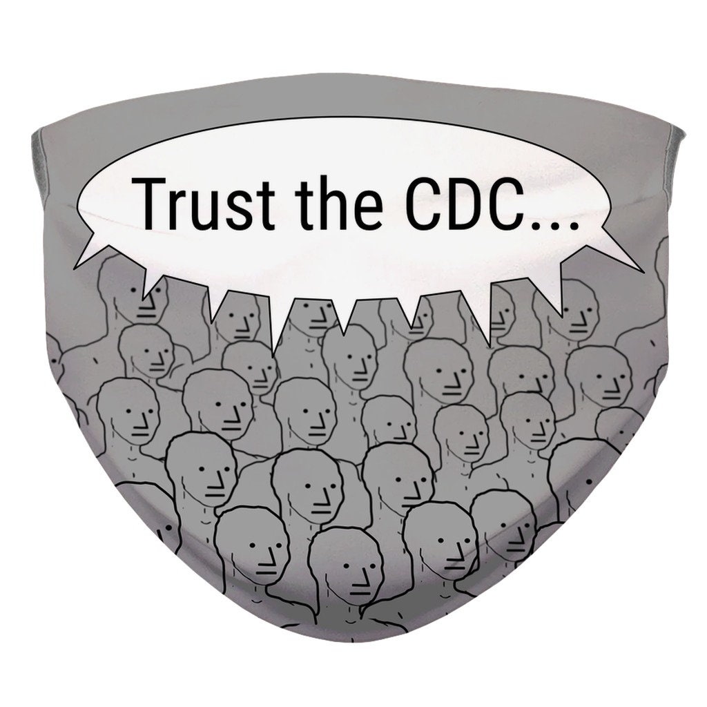 NPC trust the Cdc Sublimation Face Mask 7 Layers | Etsy