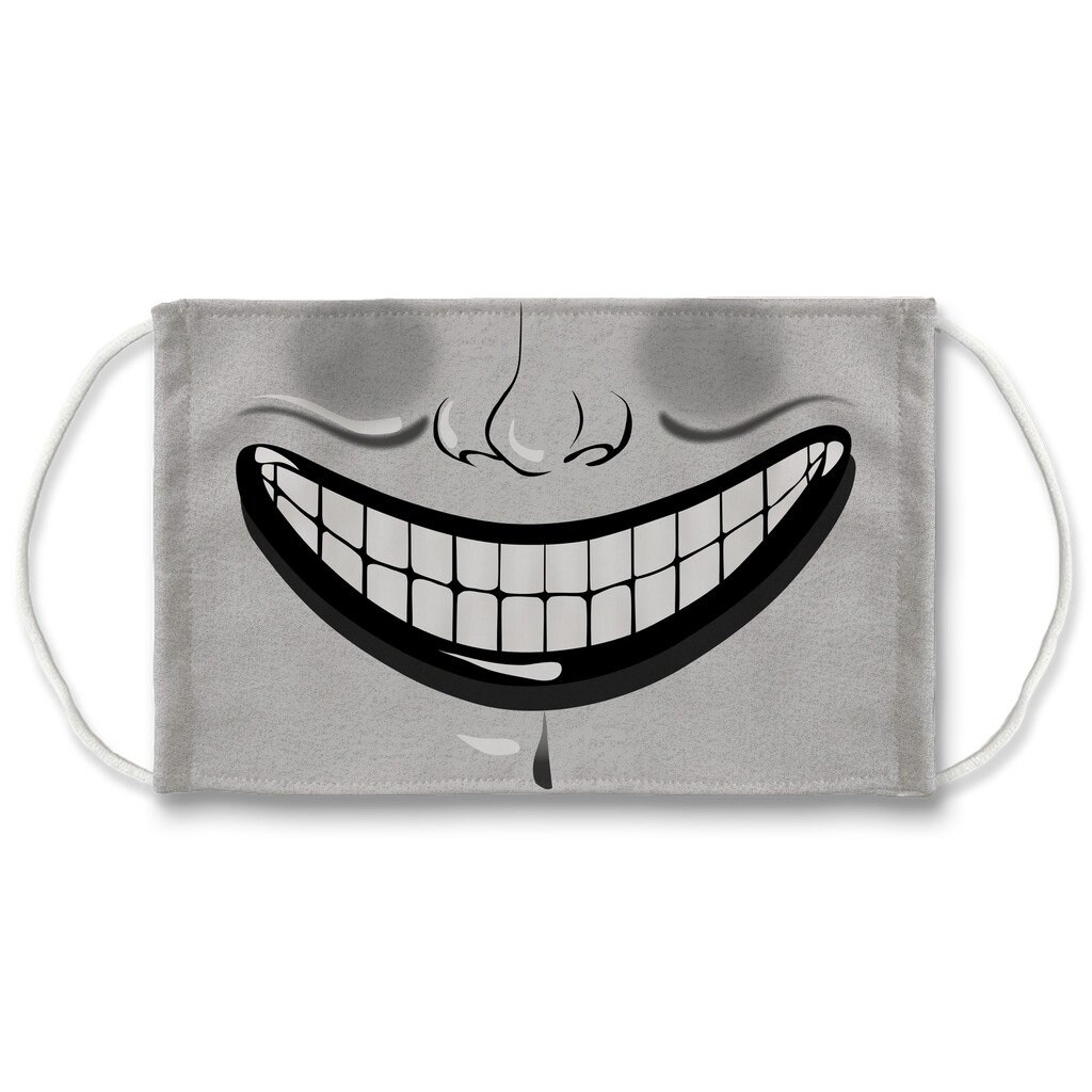Coney Island Steeplechase Smile B&W Sublimation Face Mask 7 - Etsy España