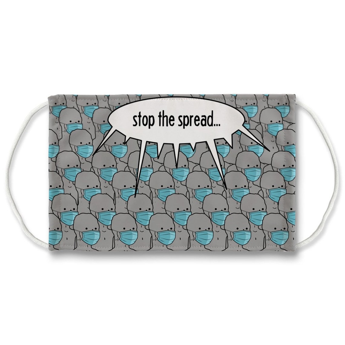 Stop the Spread NPC Sublimation Face Mask 7 Layers Face Mask - Etsy