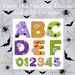 Halloween Alphabet Clipart, Halloween Numbers Clipart, Halloween ...
