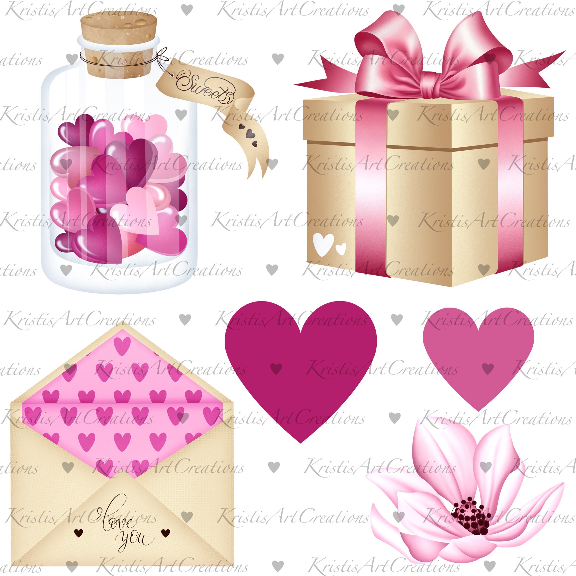 Sweet Love Clipart, Pink Clipart, St Valentine's Day, Valentine's Day ...