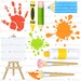 Art Class Clipart, Back to School Clipart, Drawing Suplies, Multicolor ...