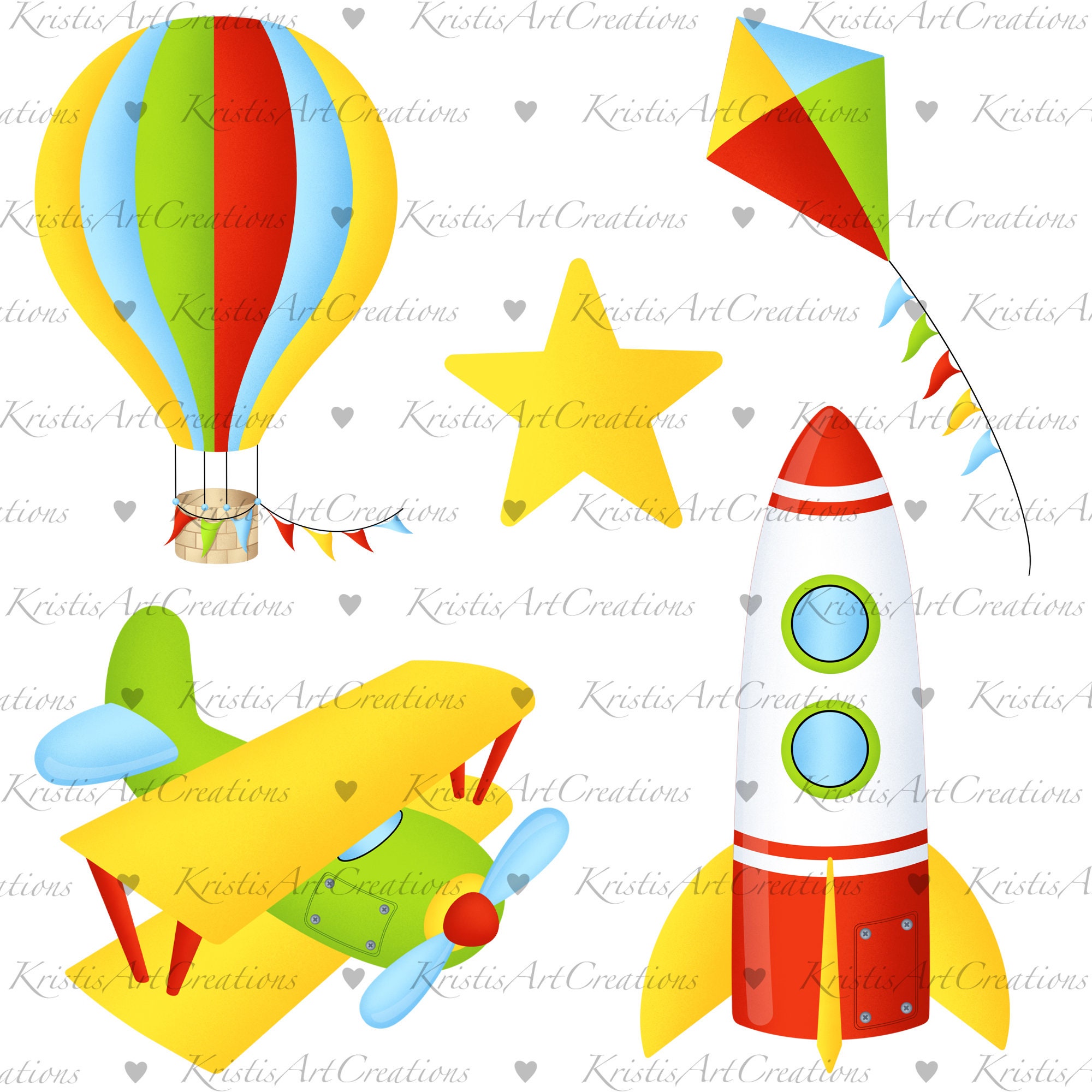 Air Transport Clipart, Transportation Clipart, Travel Clipart, Air ...