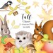 Forest Animals Clipart, Fall Clipart, Autumn Clipart, Animals Clipart ...