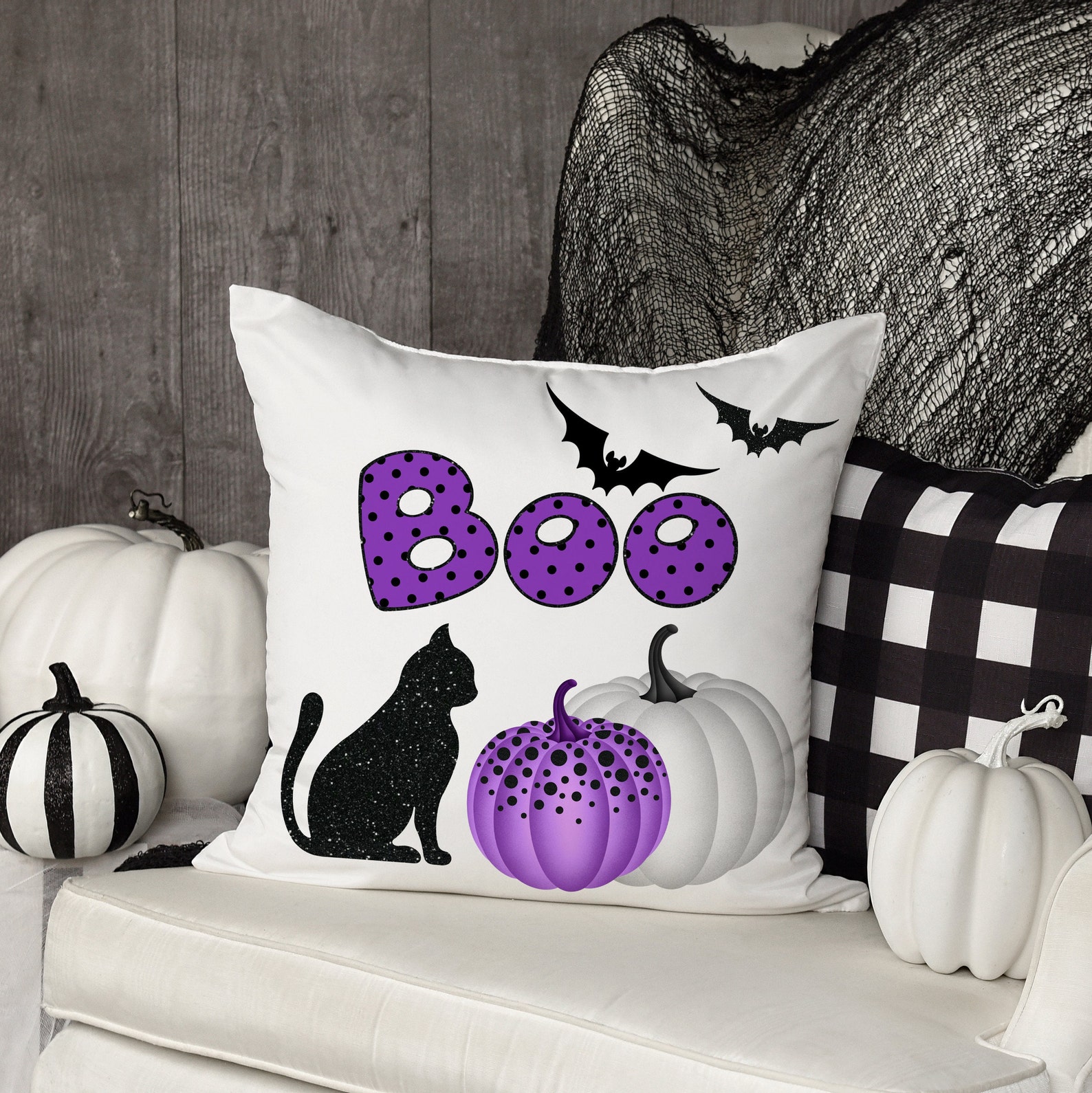 Purple Pumpkins Clipart Halloween Clipart boo Clipart - Etsy