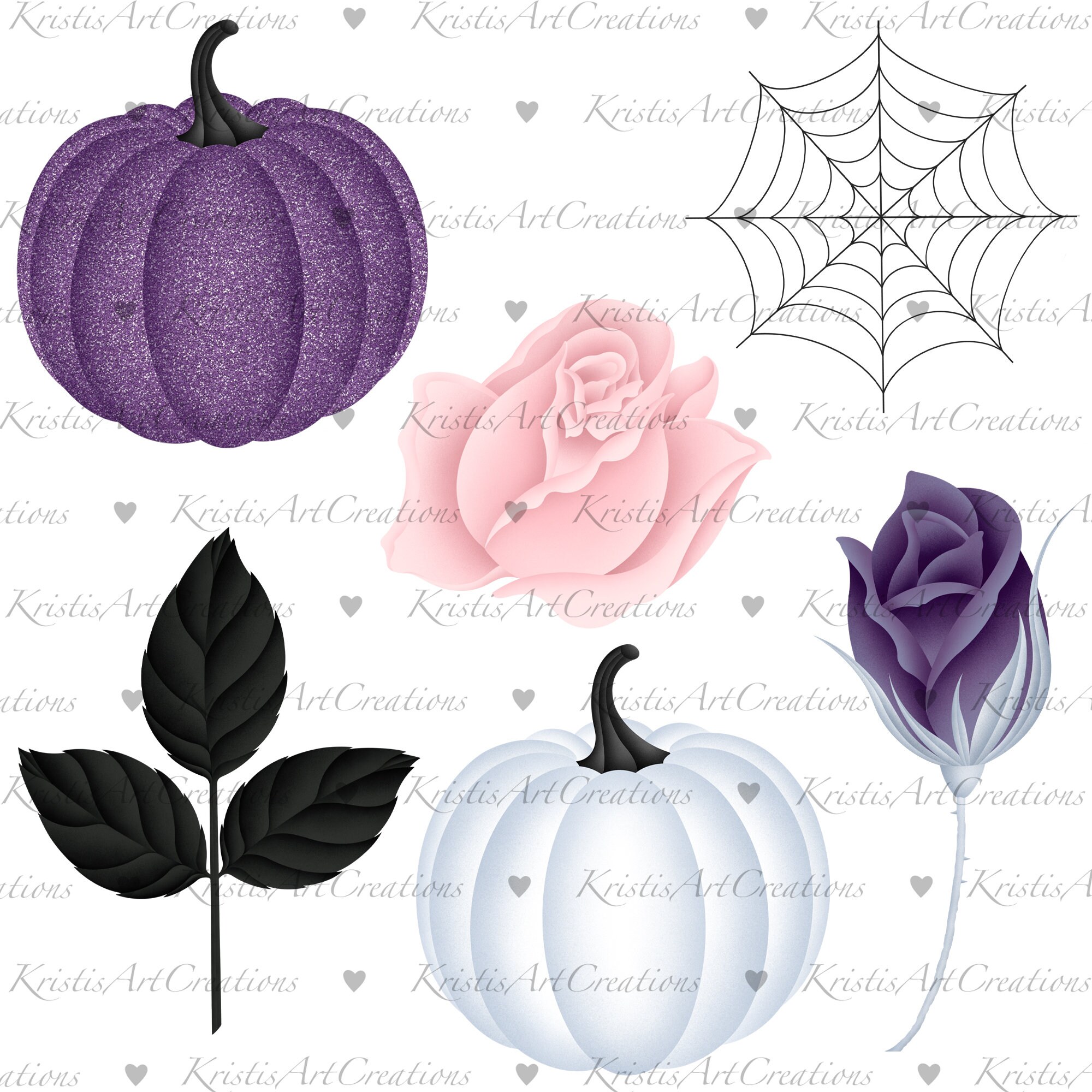 Pink Halloween Clipart, Happy Halloween Clipart, Purple Clipart ...