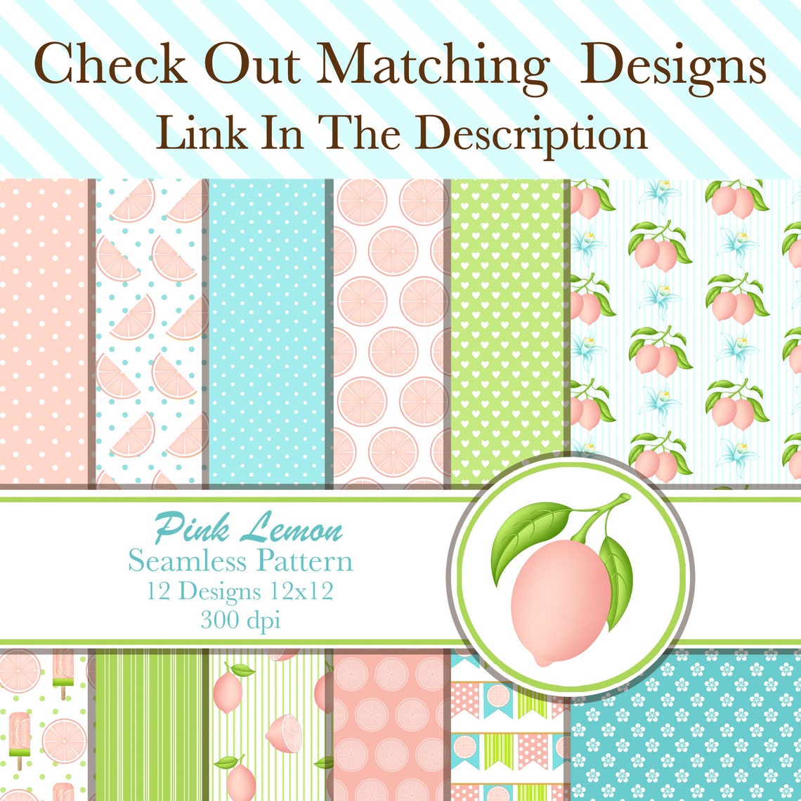 Pink Lemonade Clipart Lemon Clipart Summer Pink Clipart - Etsy