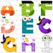 Halloween Alphabet Clipart, Halloween Numbers Clipart, Halloween ...