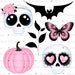 Cute Halloween Clipart, Cute Scull Clipart, Halloween Clipart, Happy ...
