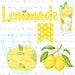 Lemonade Clipart, Lemon Clipart, Summer, Yellow Clipart, Summer Party ...