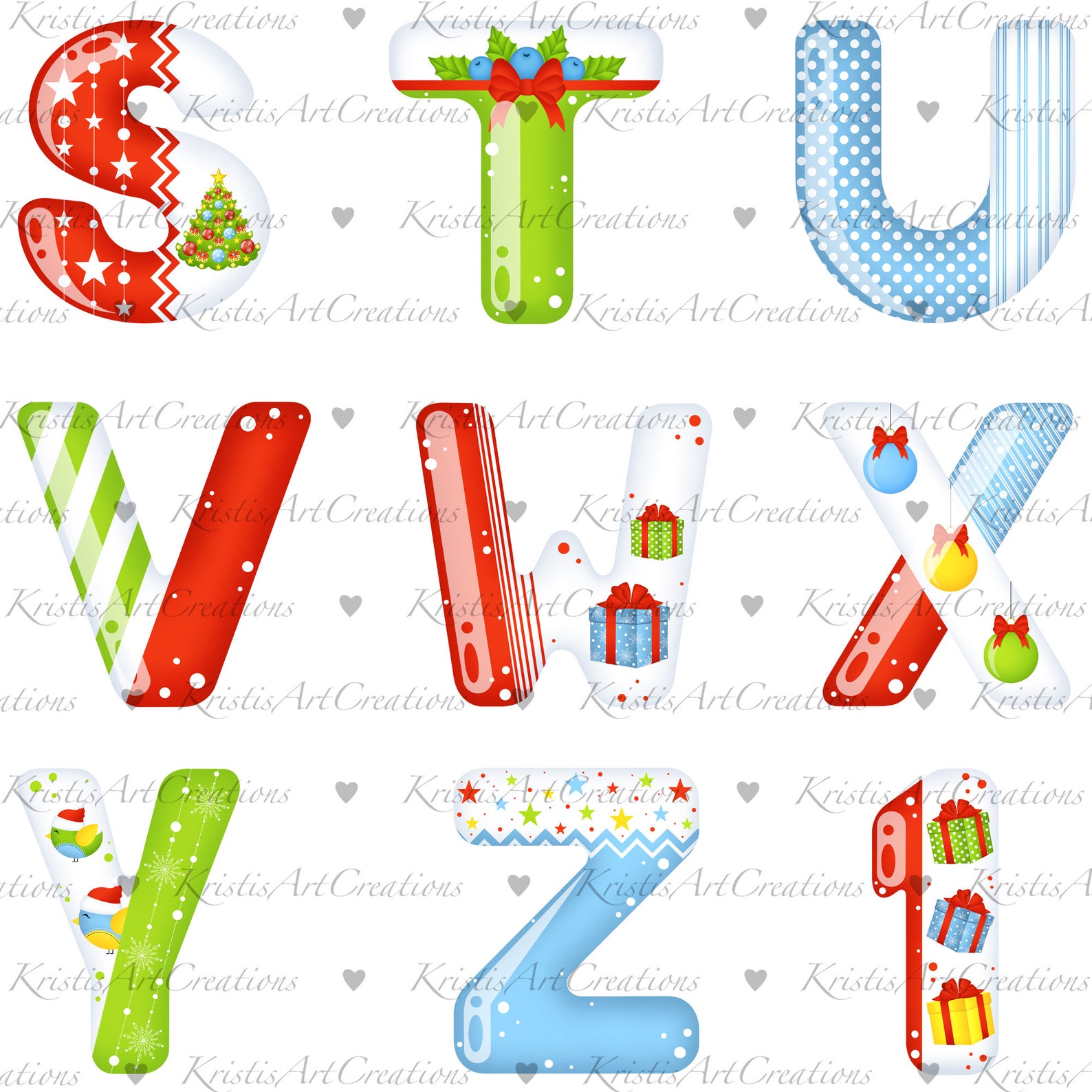 Christmas Alphabet, Alphabet Clipart, Christmas, Letters, Numbers ...