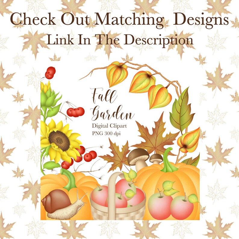 Fall & Pumpkins Clipart Autumn Gnomes Fall Leaves - Etsy