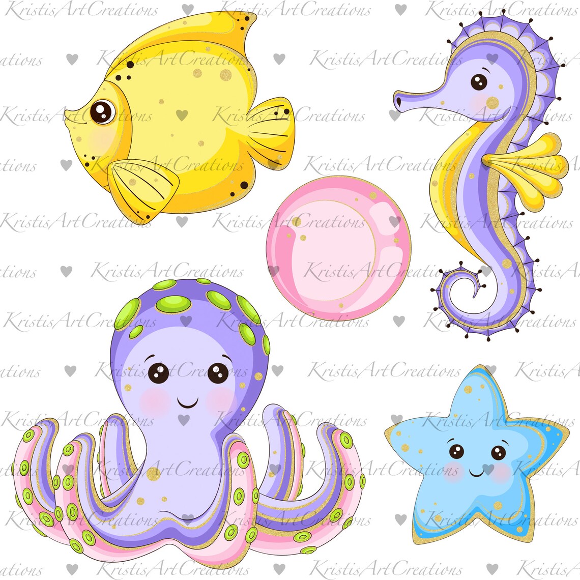 Mermaid Clipart, Cute Mermaids, Seaworld Clipart, Underwater, Summer ...