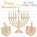 Happy Hanukkah Clipart, Hanukkah Clipart, Hanukkah Digital Clipart ...