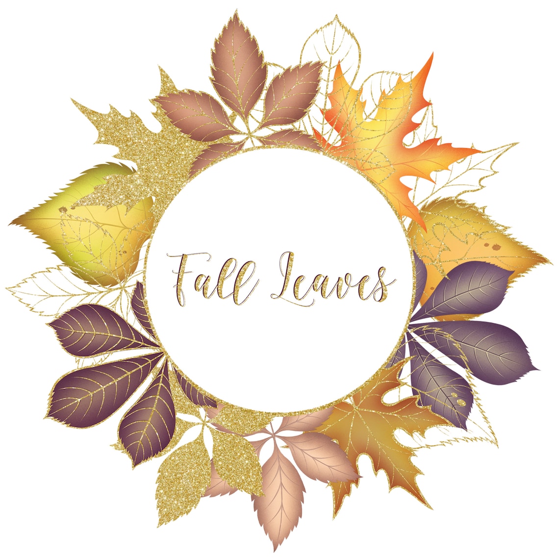 Fall Leaves Clipart Autumn Leaves Clipart Fall Clipart - Etsy