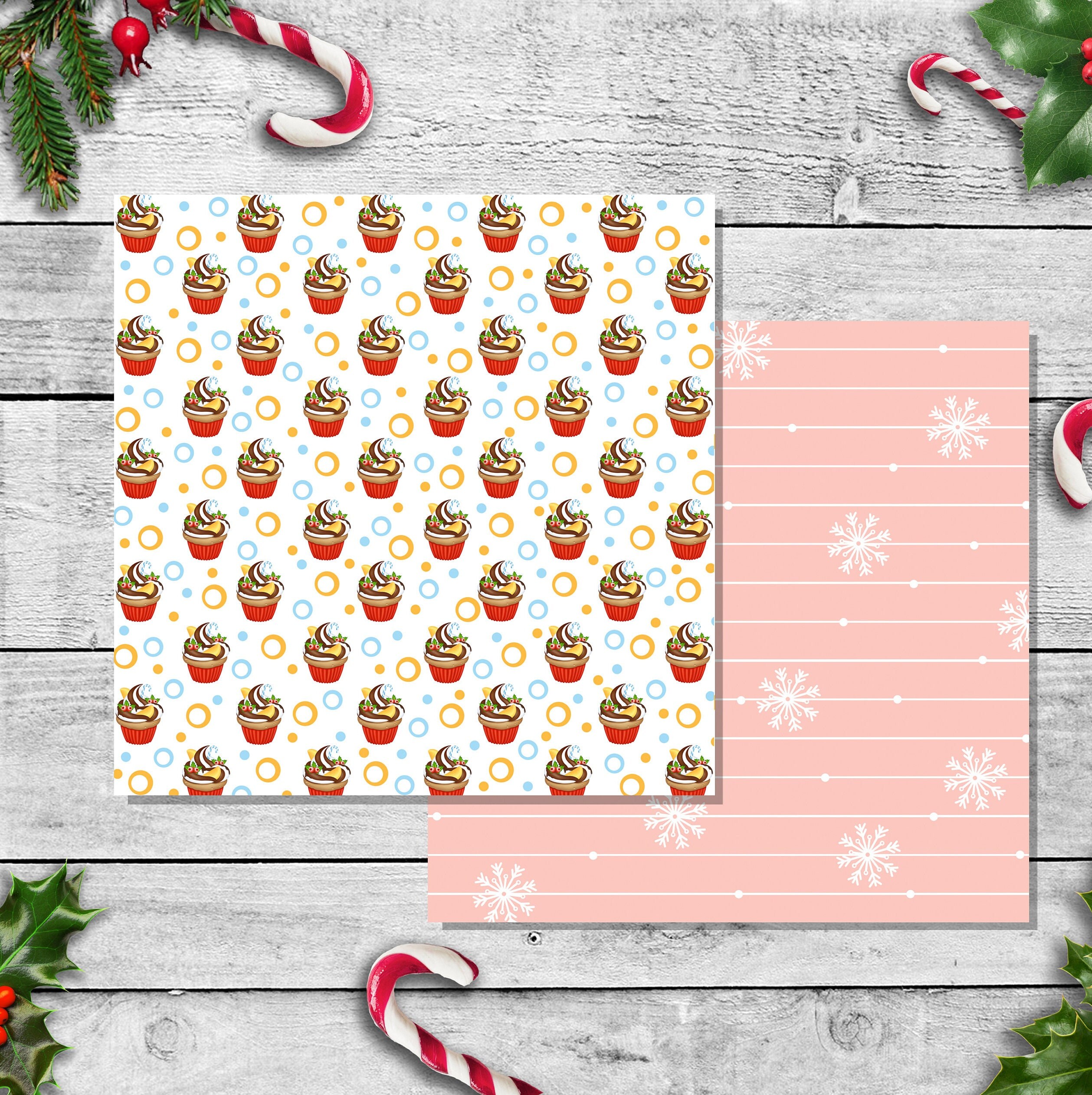 Christmas Sweets Seamless Patterns Digital Print Christmas - Etsy
