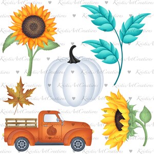 Fall & Pumpkins Clipart, Autumn, Gnomes, Fall Leaves, Sunflowers,fall ...