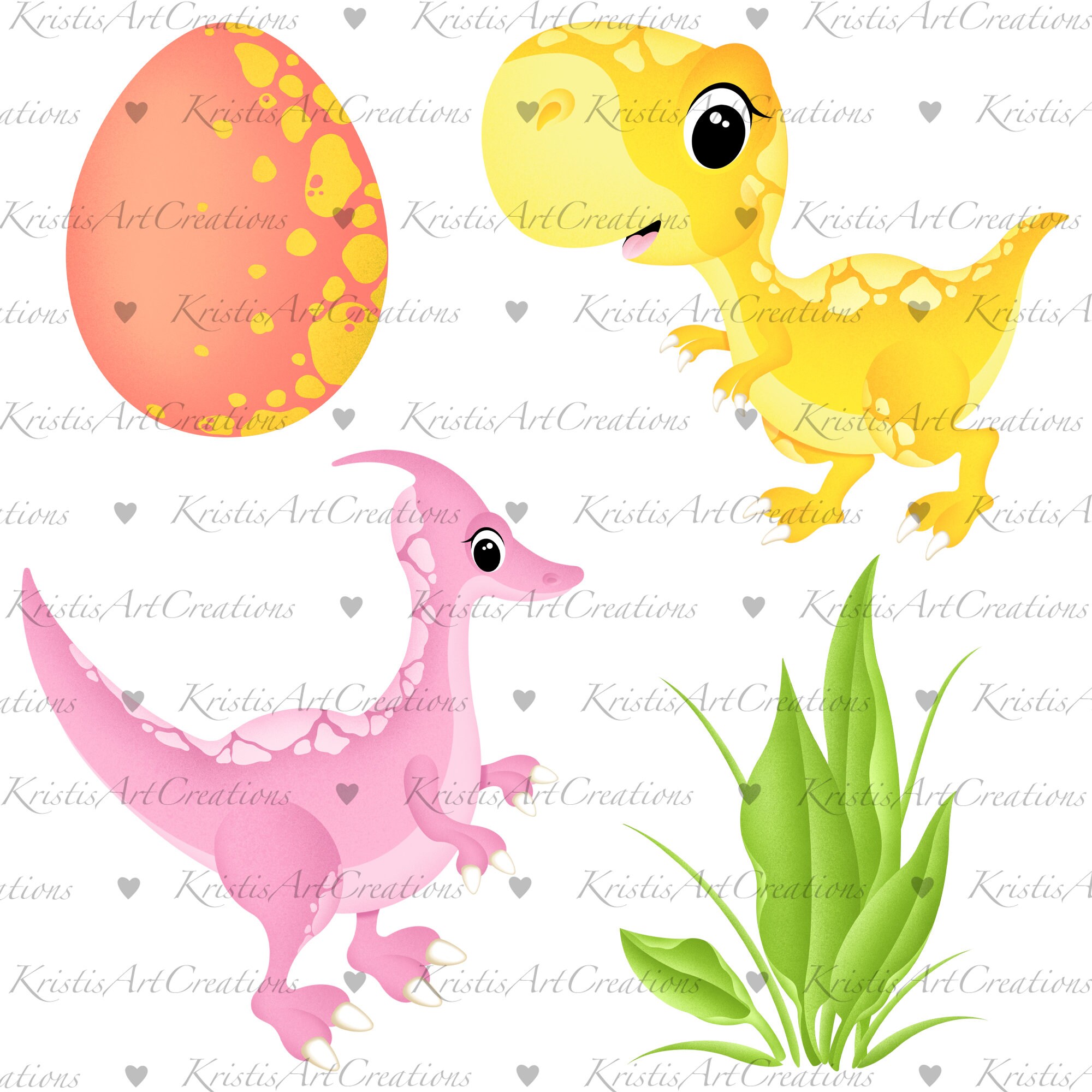Dinosaur Clipart Dino Clipart Dino Girls Clipart 1st - Etsy