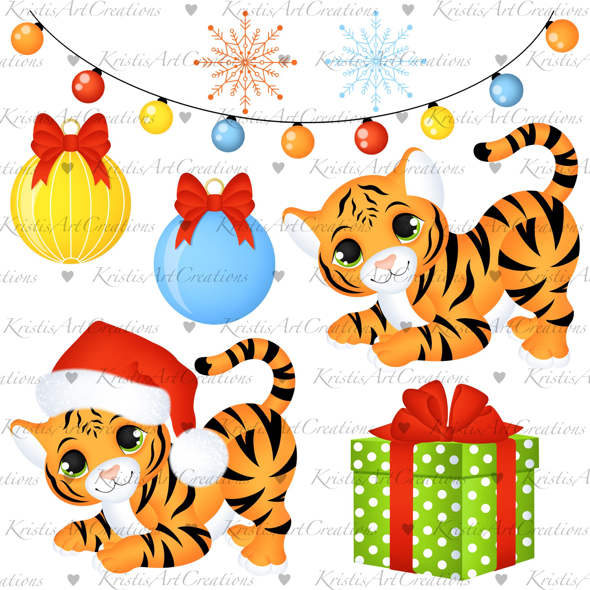 Happy New Year Clipart, Tiger Clipart, Tiger New Year Clipart, 2022 New ...