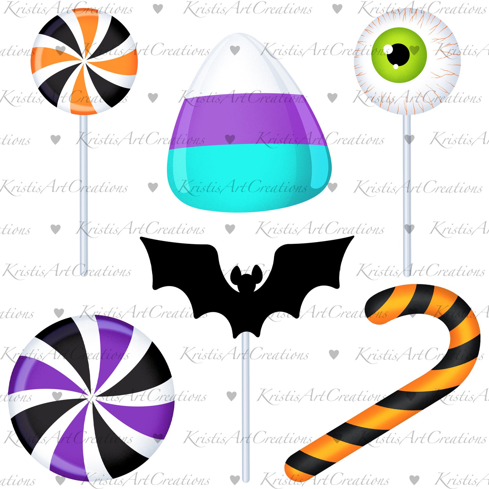 Halloween Sweets Clipart, Happy Halloween Clipart, Halloween Clipart ...