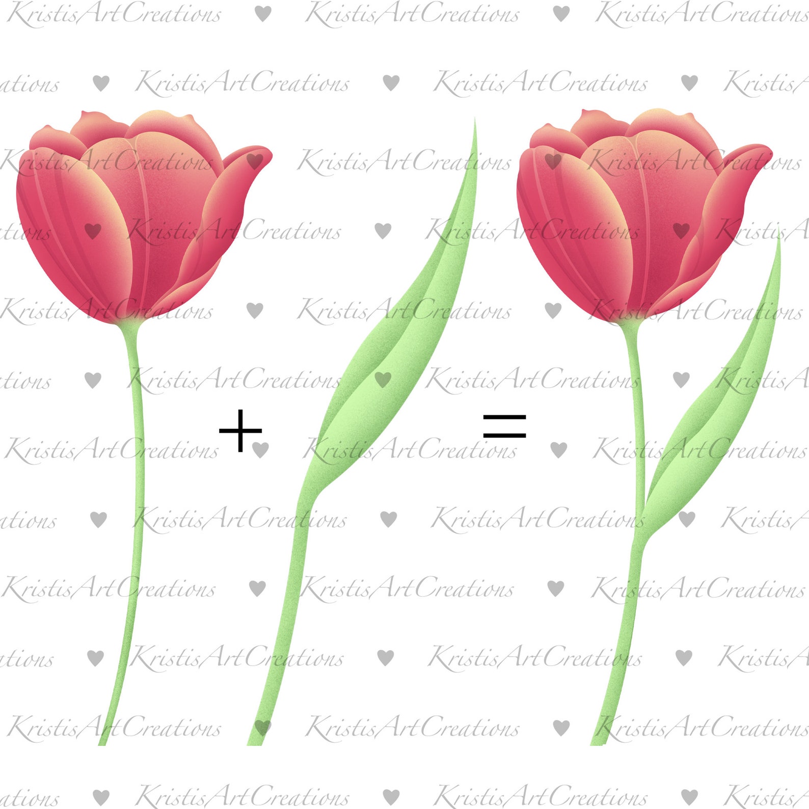 Tulips Clipart Mother's Day Clipart Floral Clipart - Etsy