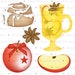 Winter Food Clipart, Winter Clipart, Winter Digital Clipart, Christmas ...