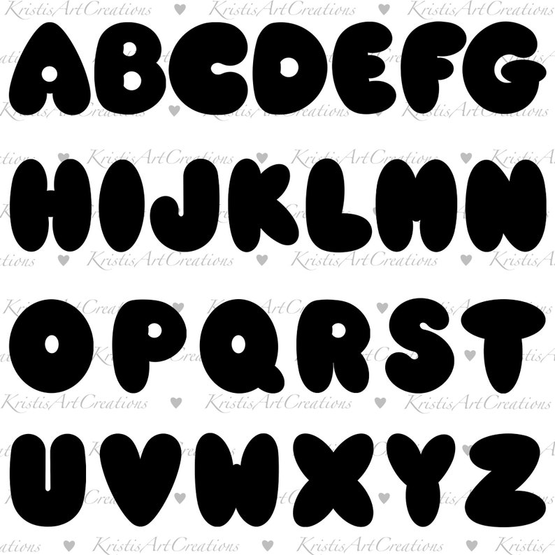 Valentine's Day Alphabet Clipart, Alphabet, Multicolor Alphabet, XOXO ...