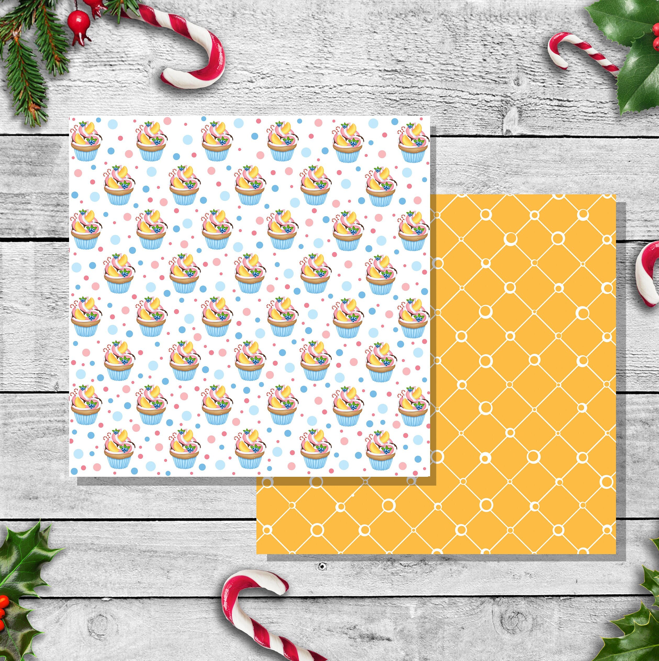 Christmas Sweets Seamless Patterns Digital Print Christmas - Etsy