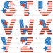 Independence Day Alphabet Clipart, Letters, Numbers, 4th of July ...
