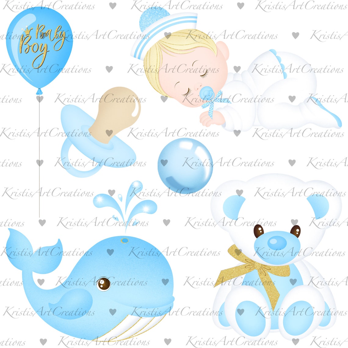 It's a Boy Clipart, Baby Boy Clipart, Baby Clipart, Baby Shower Clipart ...
