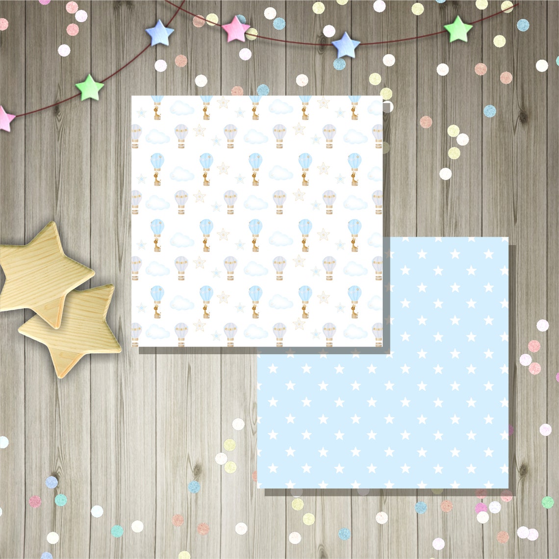 Baby Boy Seamless Pattern, Baby Boy Paper Pack, Baby Boy Digital ...