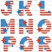 Independence Day Alphabet Clipart, Letters, Numbers, 4th of July ...
