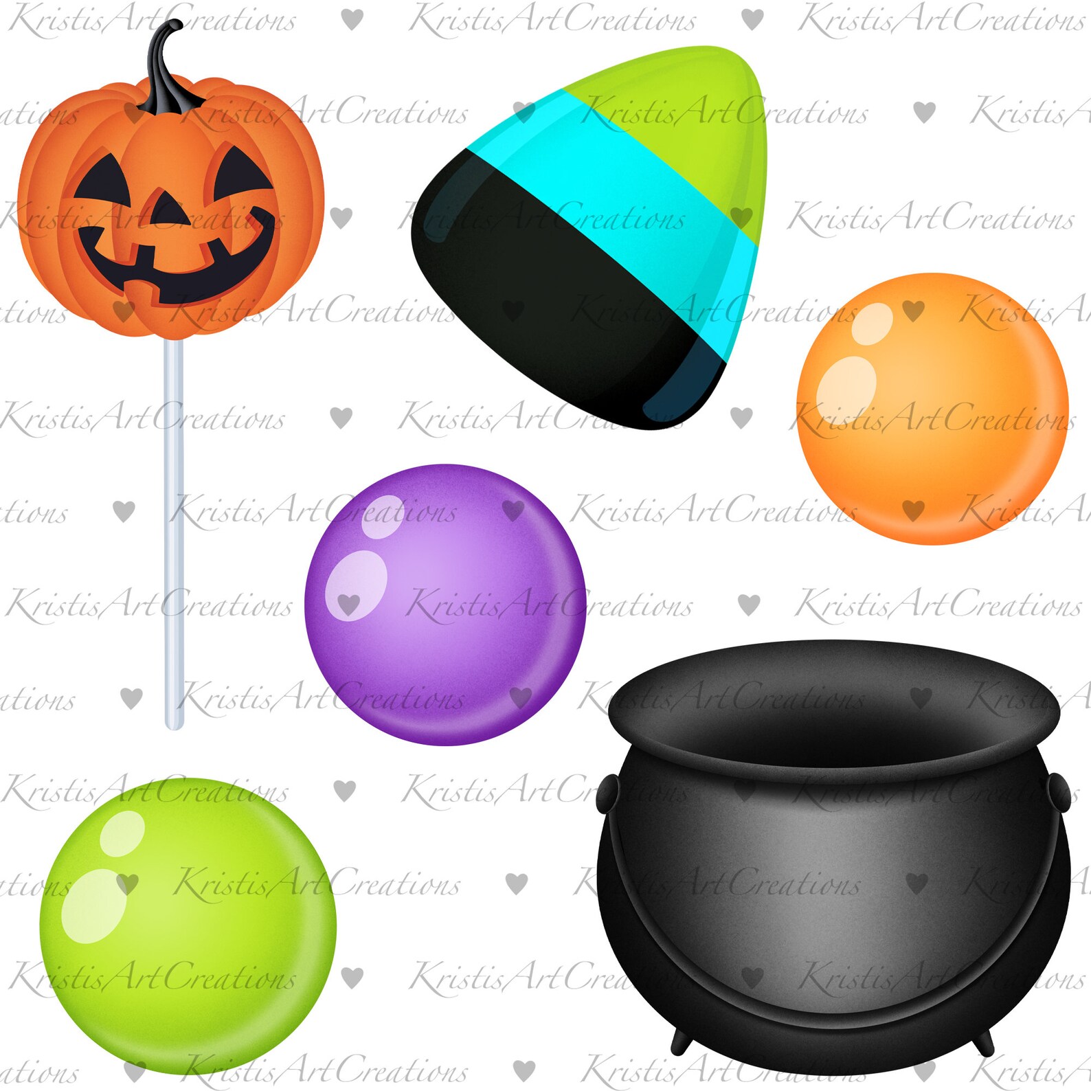 Halloween Sweets Clipart, Happy Halloween Clipart, Halloween Clipart ...