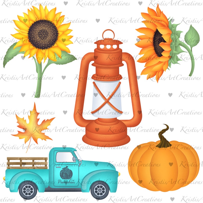 Fall & Pumpkins Clipart Autumn Gnomes Fall Leaves - Etsy