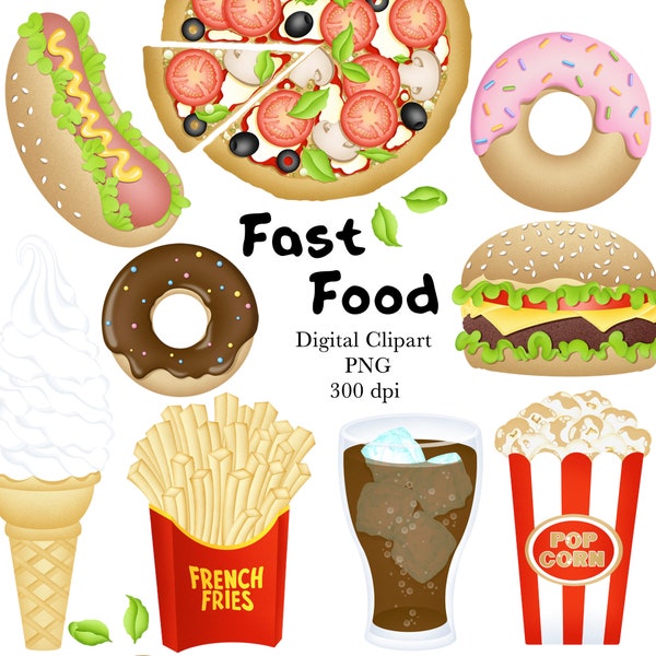 Cocktails Clipart, Digital Cocktails Clipart, Cocktails and Fruits ...