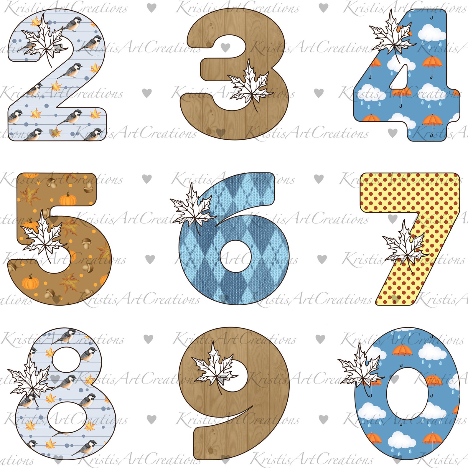 Autumn Alphabet Clipart, Fall Alphabet Clipart, Letters, Numbers, Fall ...