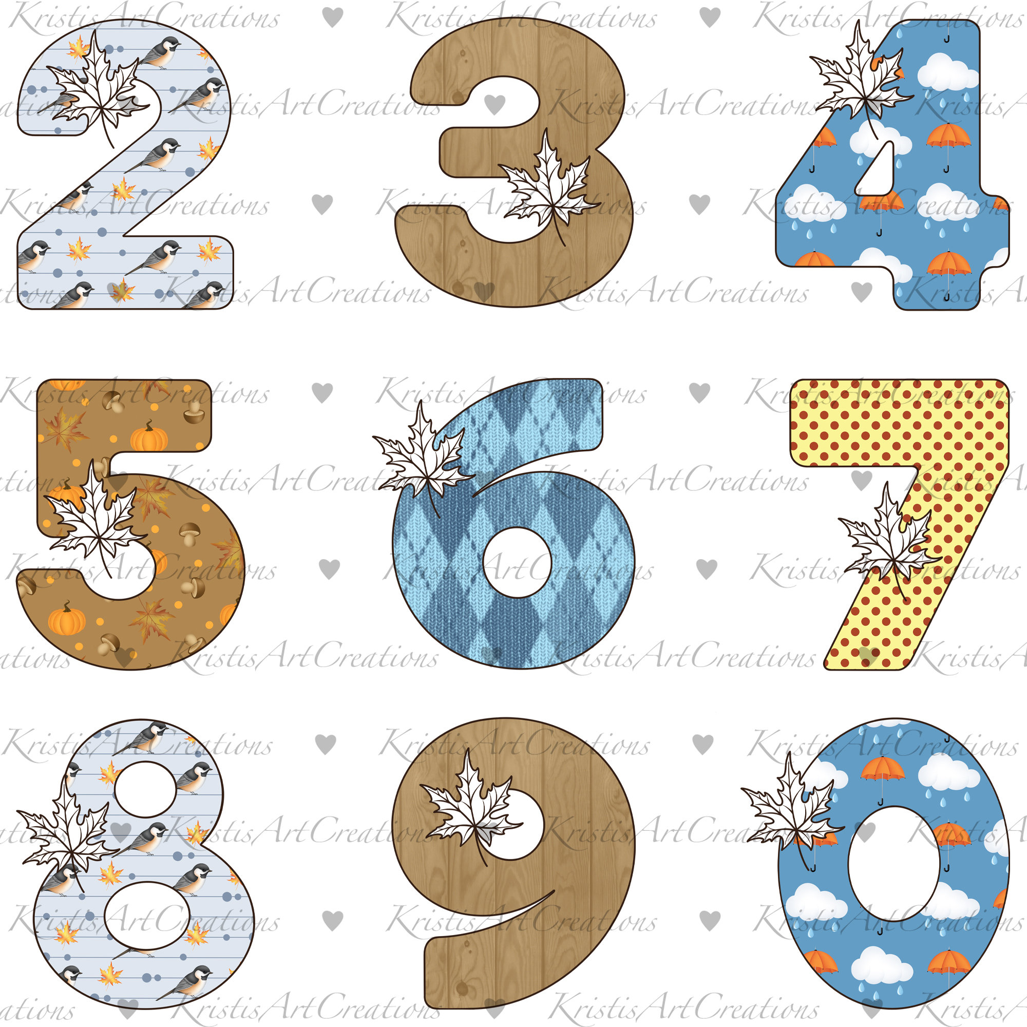 Autumn Alphabet Clipart, Fall Alphabet Clipart, Letters, Numbers, Fall ...